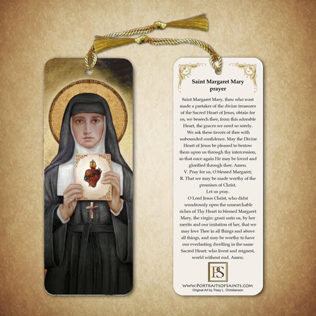 St. Margaret Mary Alacoque Bookmark - Etsy