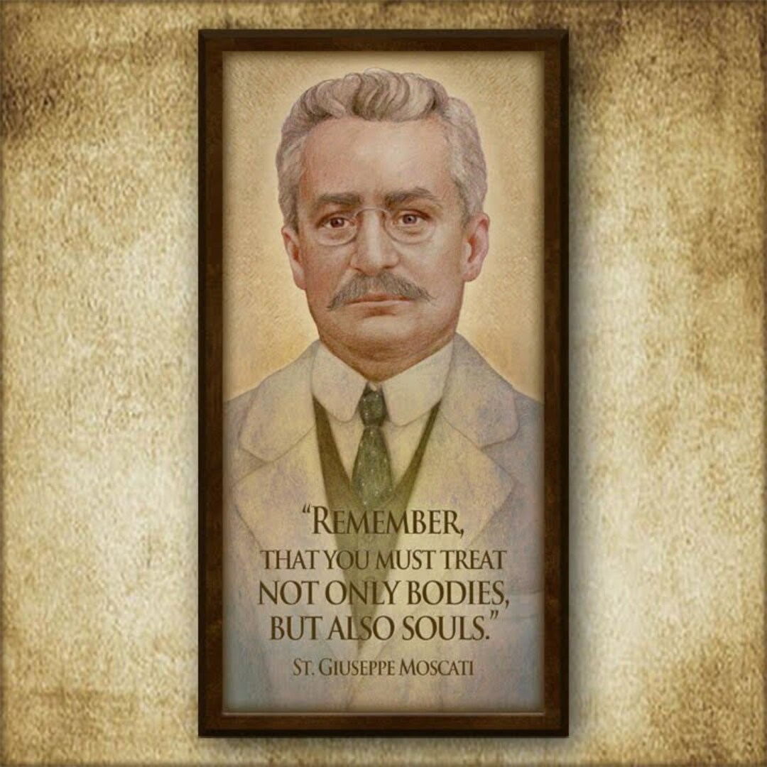 St. Giuseppe Moscati Inspirational Plaque, Doctors, Get Well Gift - Etsy