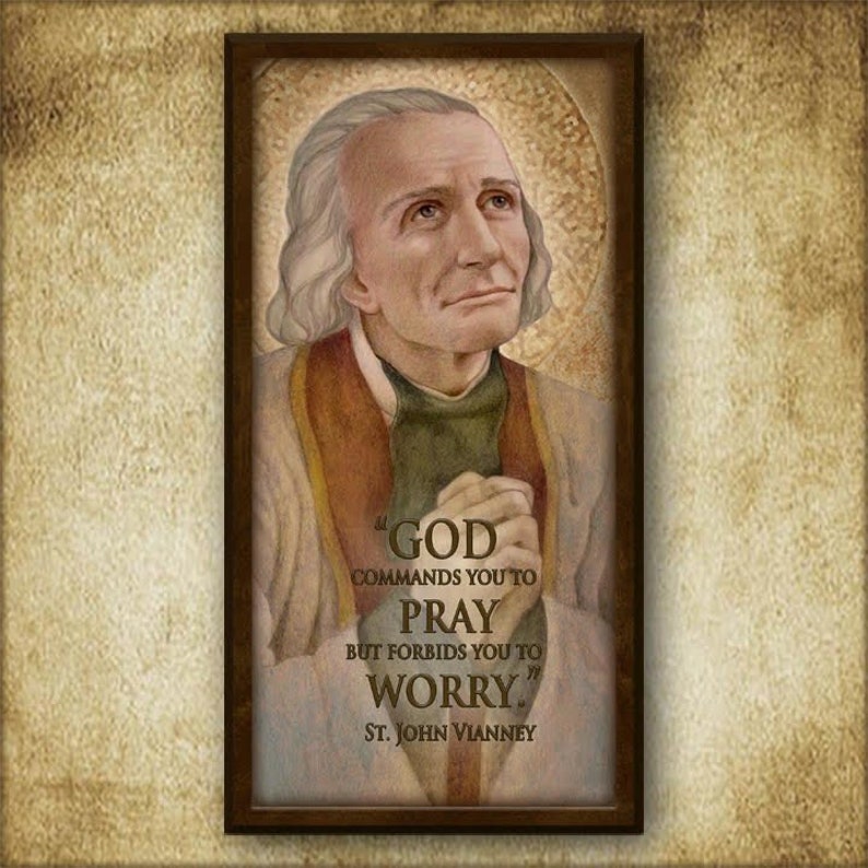 St. John Vianney Inspirational Plaque Patron Saint of Priest | Etsy