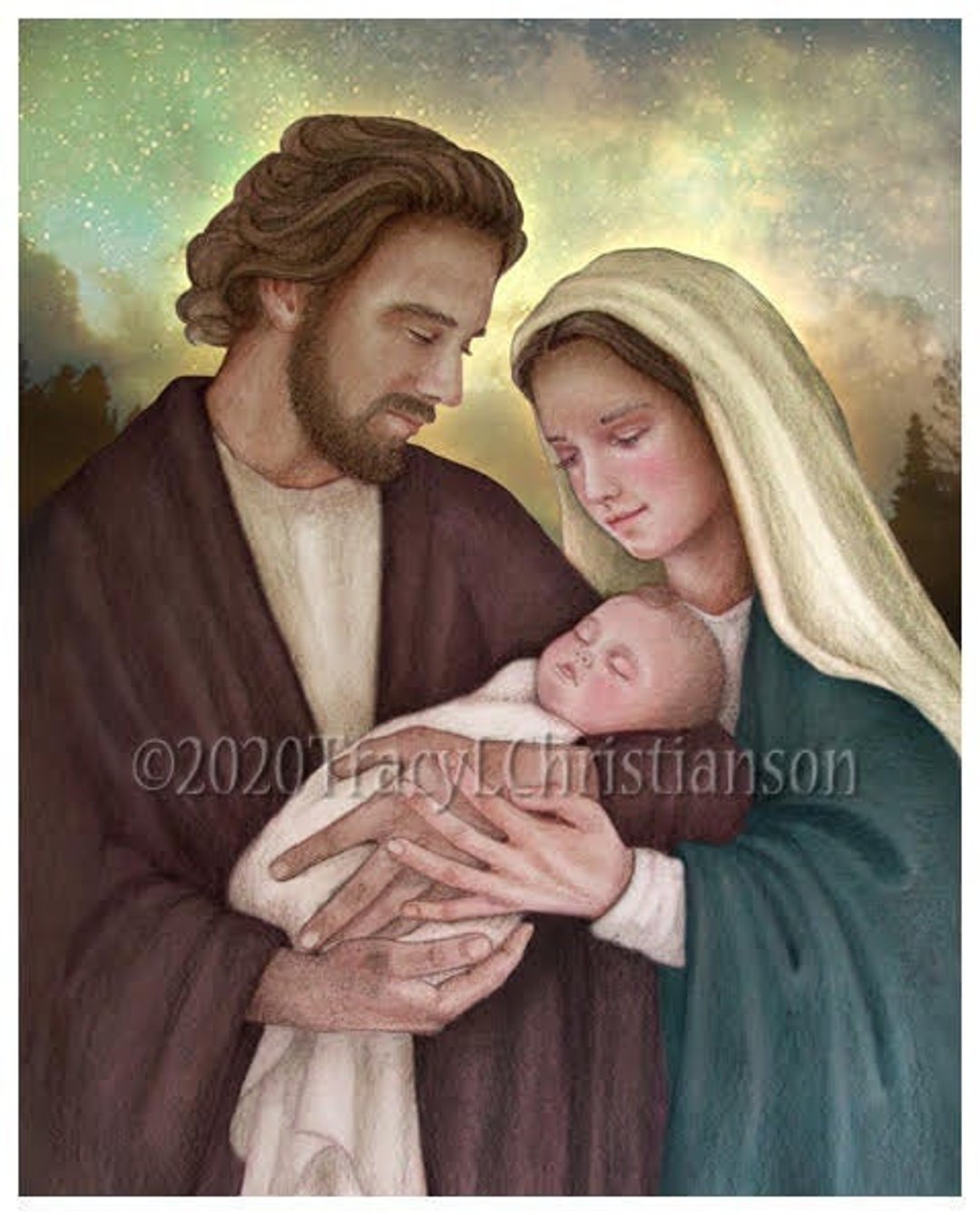 The Holy Family (H), St. Joseph, Virgin Mary and Infant Jesus, Catholic ...