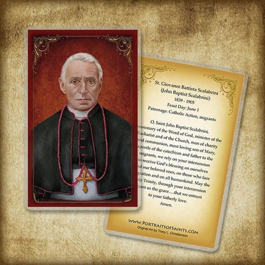 St. Giovanni Battista Scalabrini Holy Card/ Prayer Card - Etsy