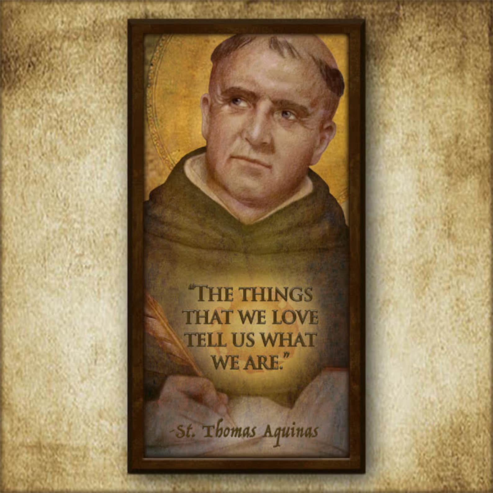 St. Thomas Aquinas Inspirational Plaque Dominican Saint - Etsy