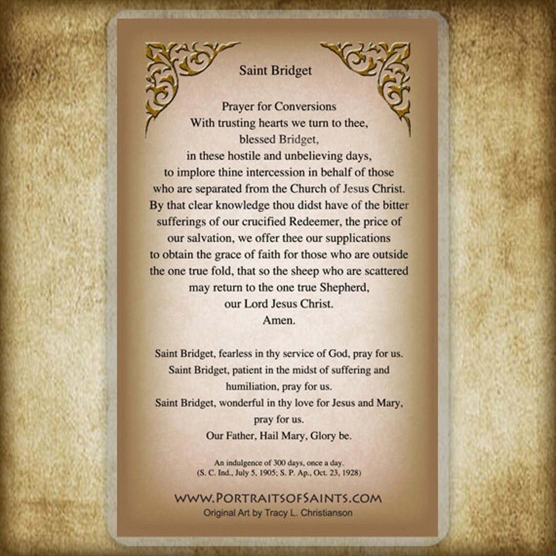 St. Bridget of Sweden Prayer Card | Etsy
