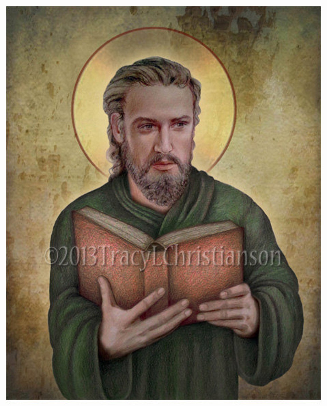 St. Luke the Evangelist Art Print Catholic Patron Saint of - Etsy