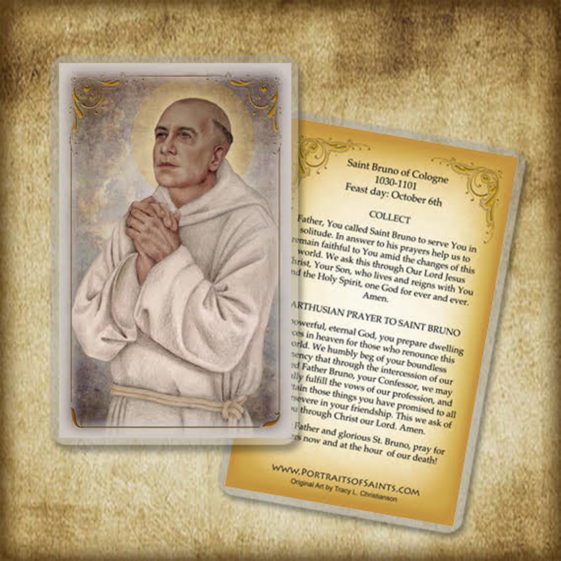 St. Bruno of Cologne Holy Card Saint Prayer Card | Etsy