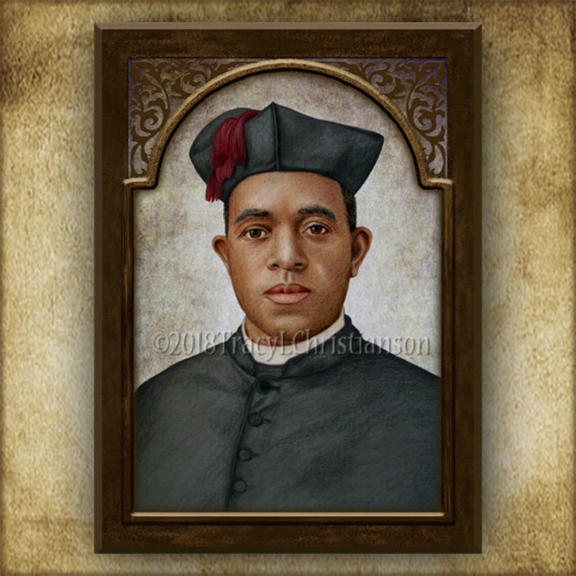 Fr. Augustus Tolton Wood Plaque and Holy Card GIFT SET for a Catholic ...