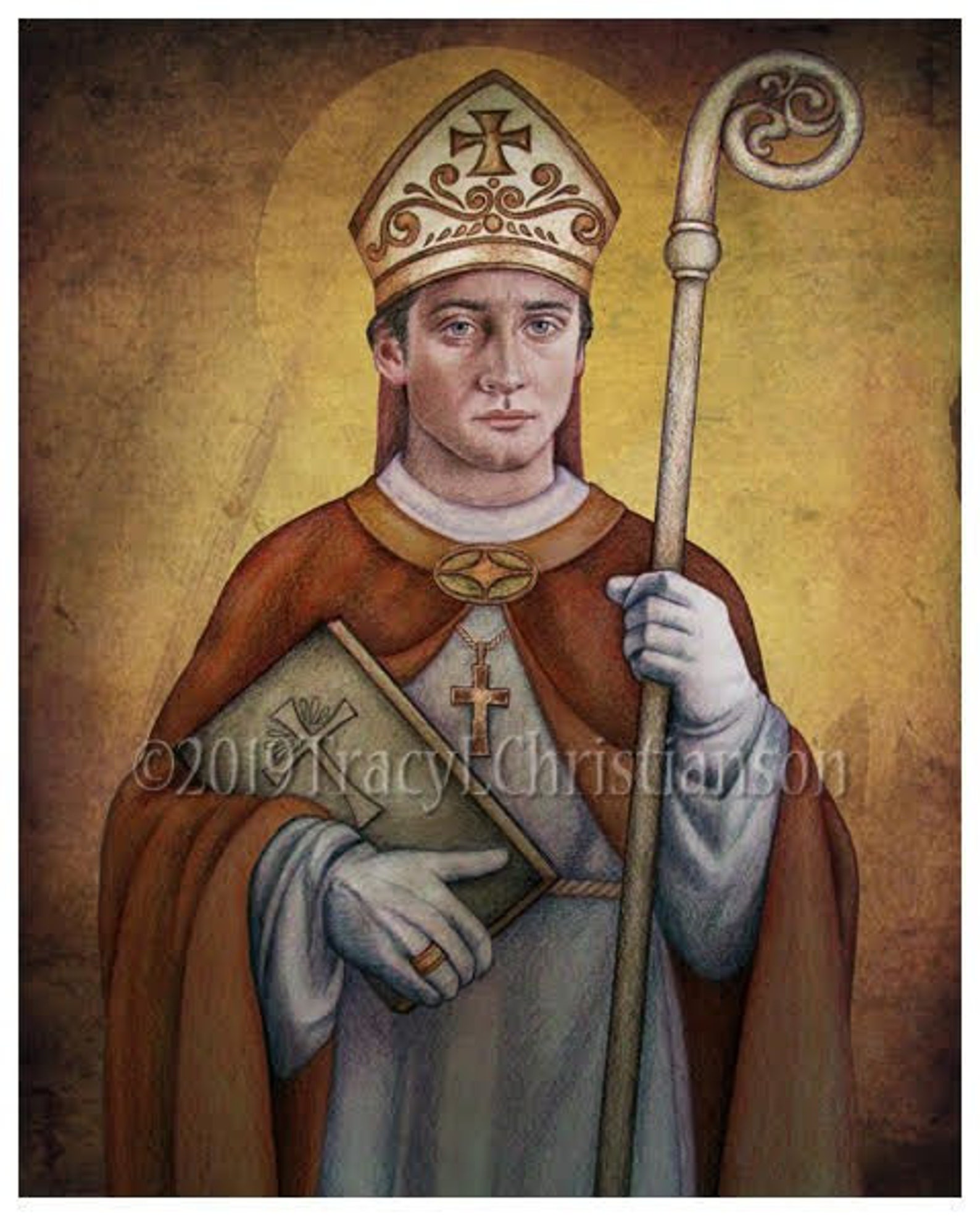 St. Thorlak Thorhallsson Catholic Fine Art Print, Patron Saint of ...