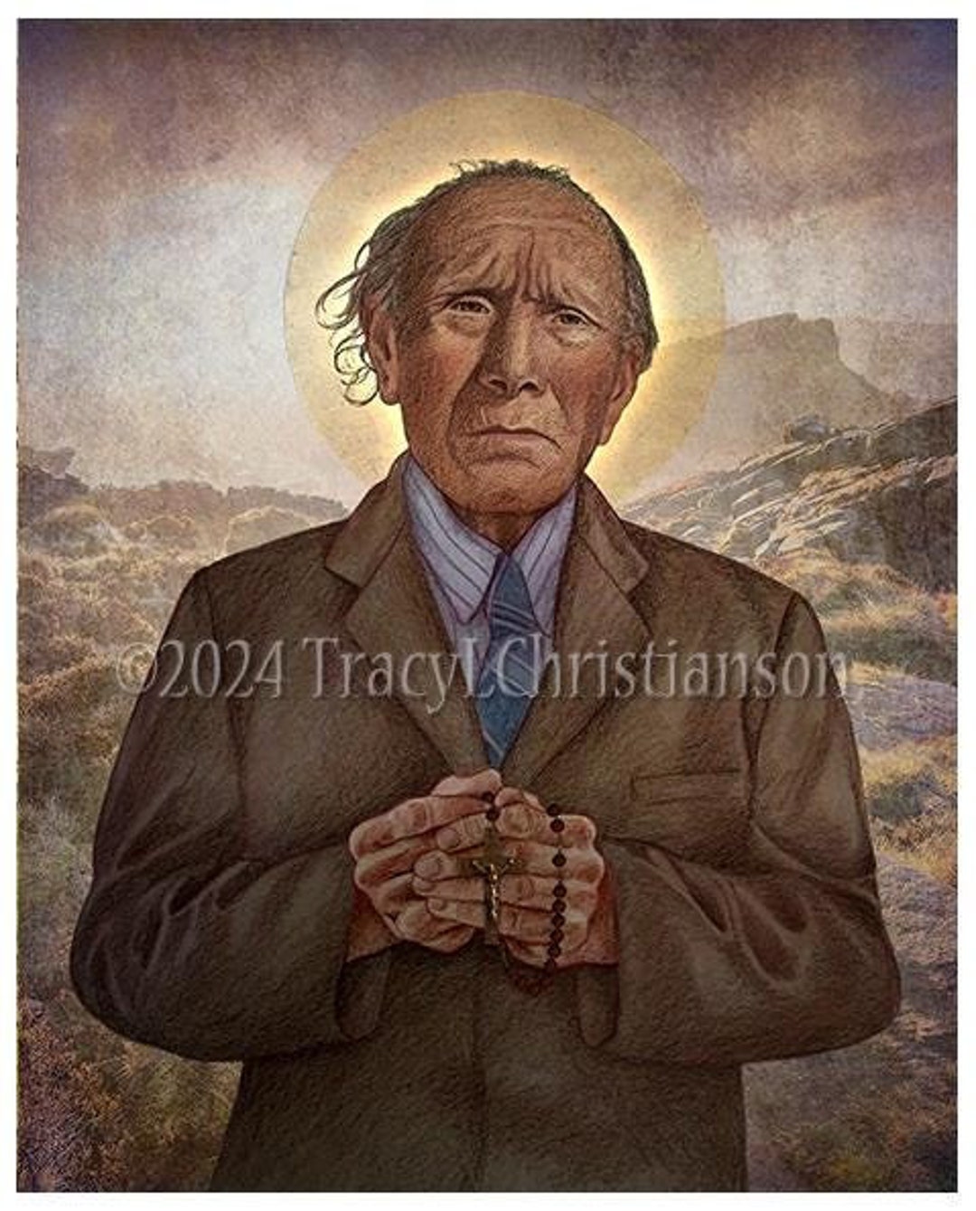 Nicholas Black Elk Catholic Art Print, Oglala Lakota Indian - Etsy