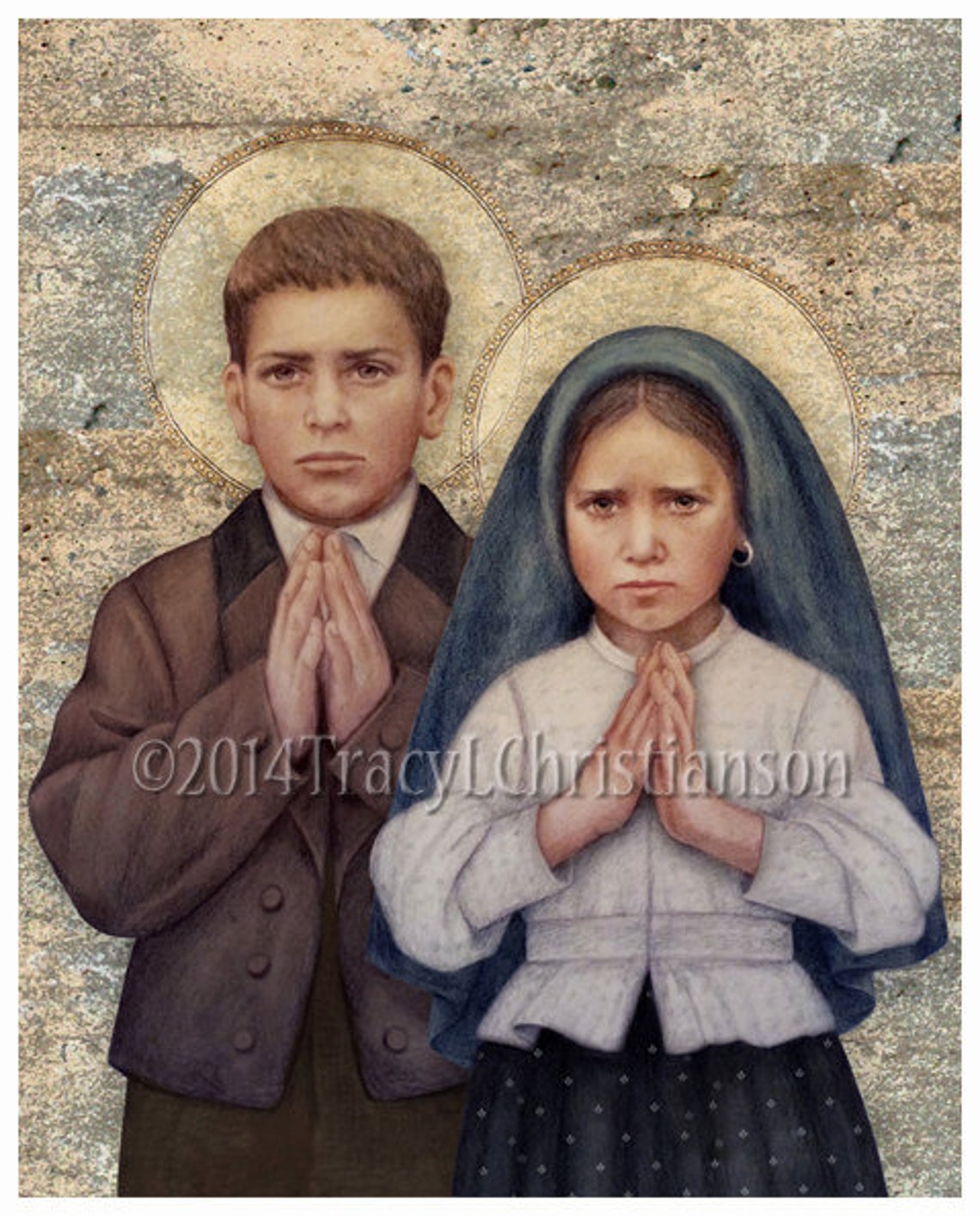 Sts. Francisco and Jacinta Marto Fine Art Print Fatima - Etsy