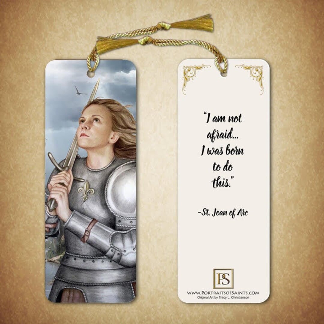 St. Joan of Arc Bookmark - Etsy