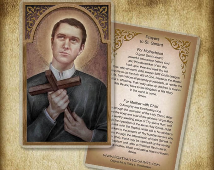 St. Gerard Majella Holy Card Patron of Women in Childbirth - Etsy