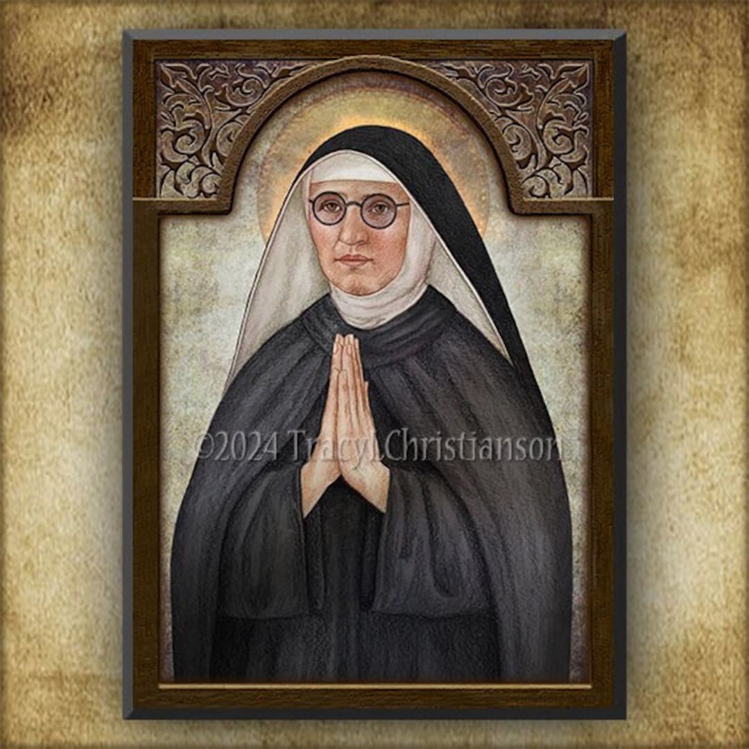 Bl. Maria Pierina De Micheli Wood Plaque/icon & Holy Card GIFT SET ...