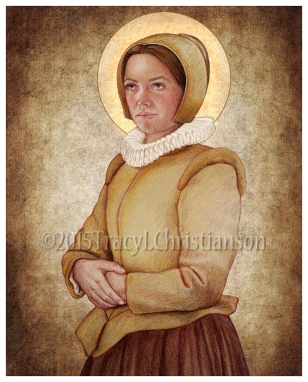 St. Anne Line Art Print, Catholic Patron Saint of Converts - Etsy