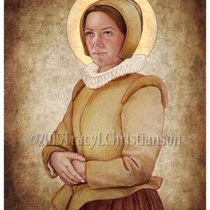 St. Anne Line Art Print Catholic Patron Saint of Converts - Etsy