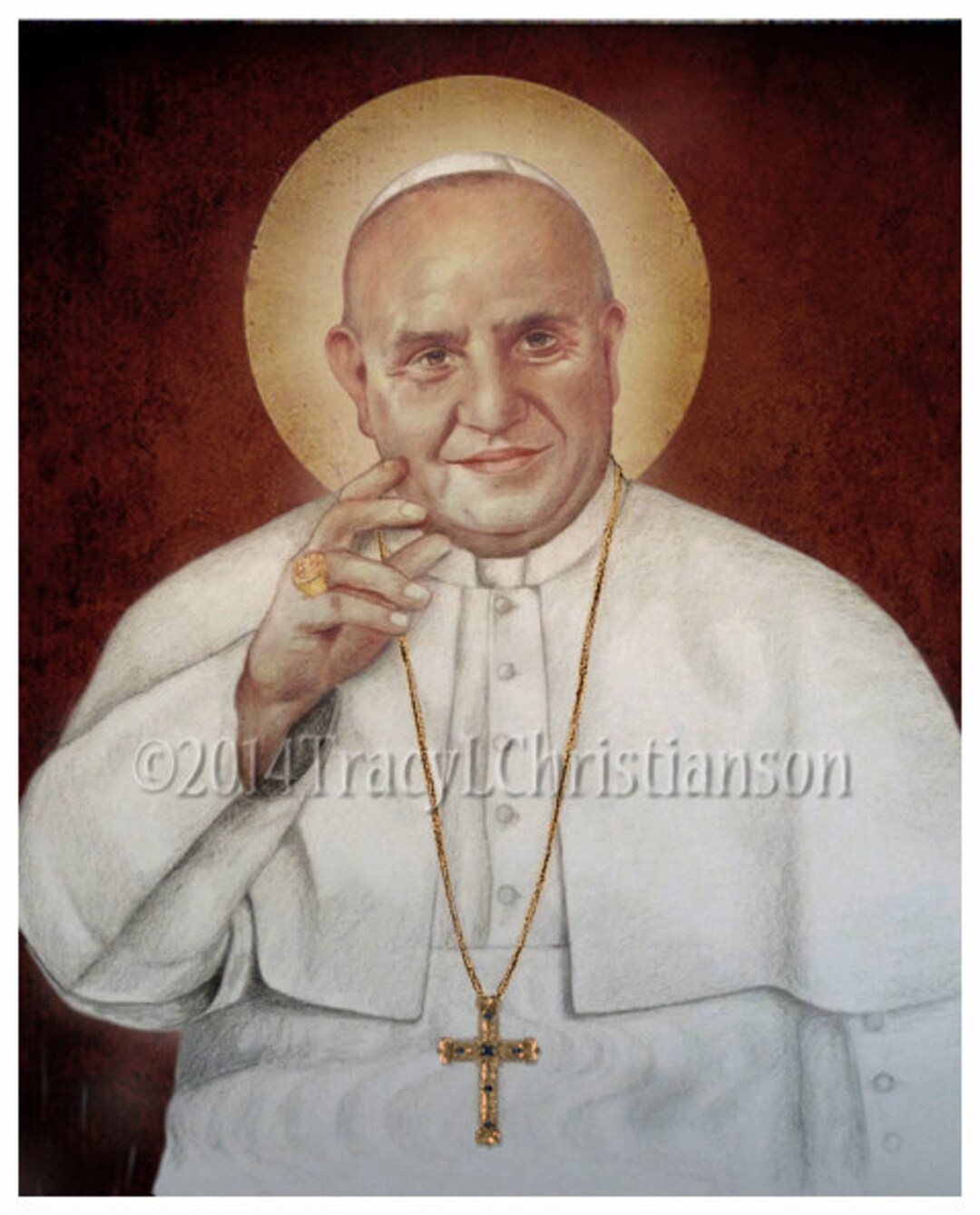 St. Pope John XXIII Art Print, Catholic - Etsy