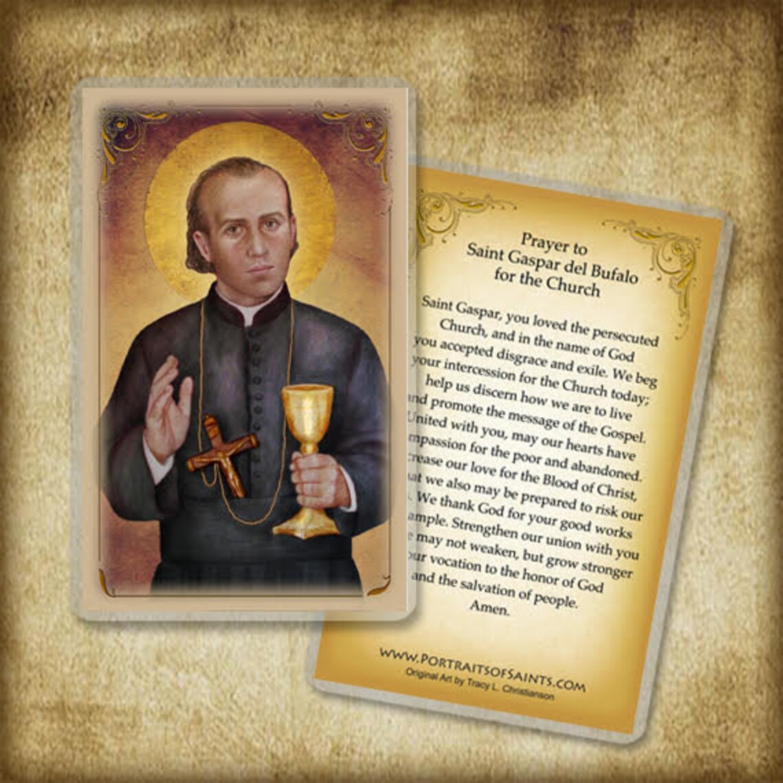 St. Gaspar Del Bufalo Holy Card, Catholic Prayer Card - Etsy