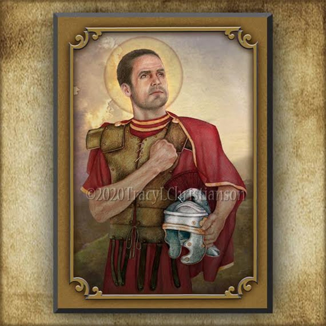 St. Cornelius the Centurion Wood Icon & Holy Card GIFT SET for ...