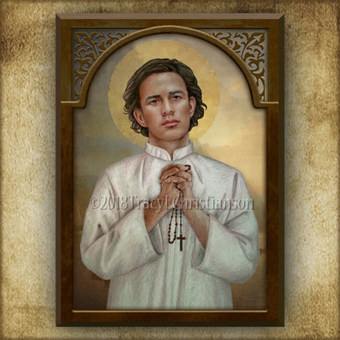 St. Lorenzo Ruiz, Wood Icon & Holy Card GIFT SET, for Confirmation - Etsy