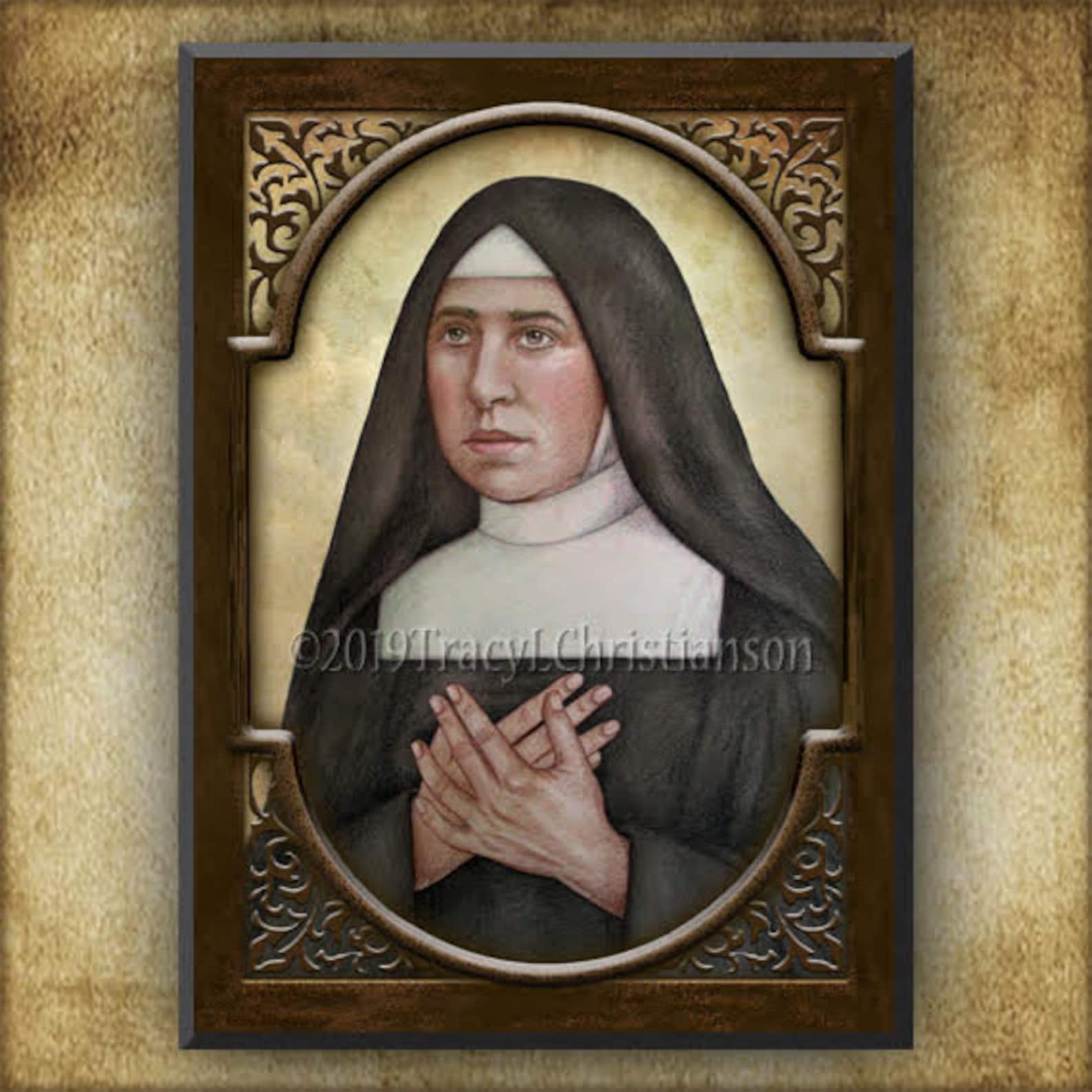 St. Pauline of the Agonizing Heart of Jesus Wood Icon & Holy - Etsy