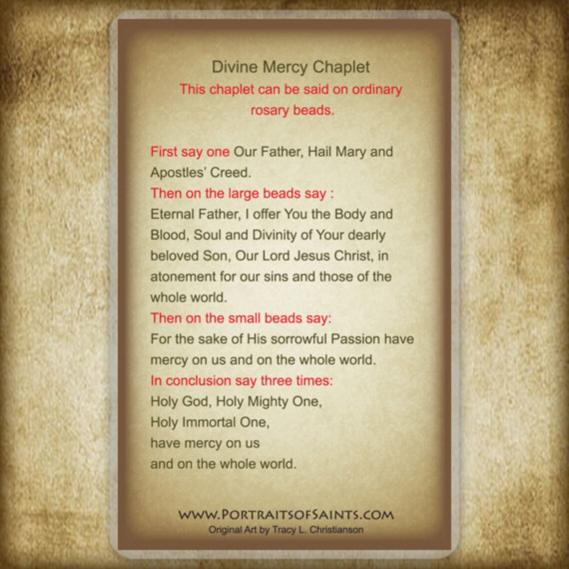 Divine Mercy Holy Card - Etsy