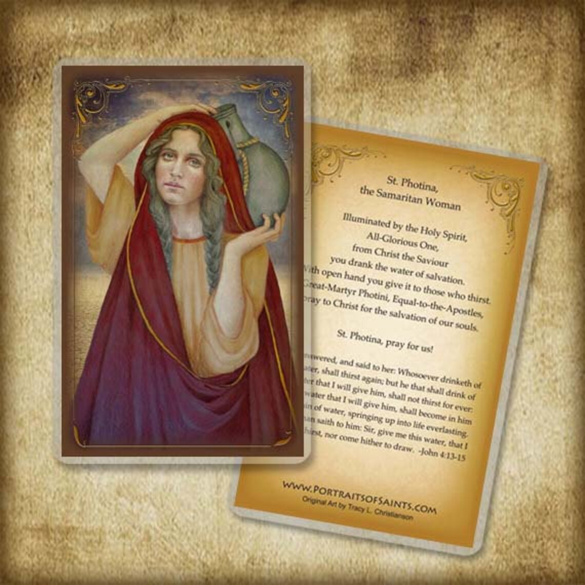 St. Photina, the Samaritan Woman Holy Card - Etsy