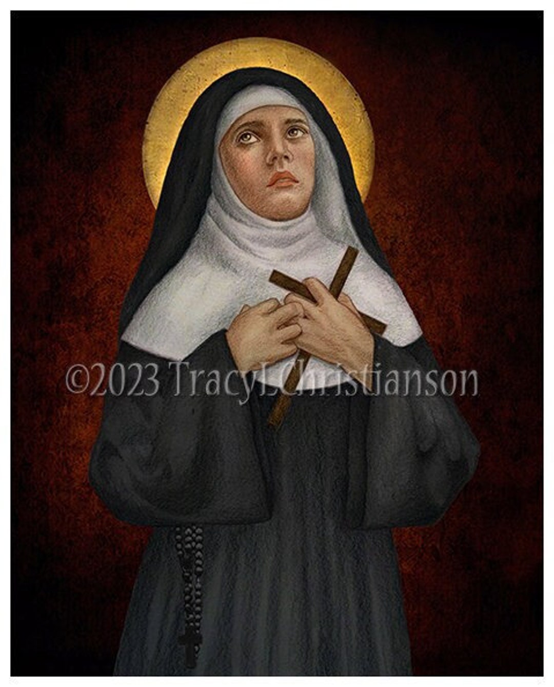 St. Marie of the Incarnation Catholic Saint Art Print, Patron Saint - Etsy