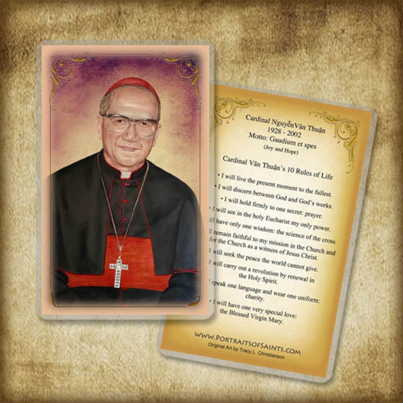 Cardinal Van Thuan Holy Card Vietnamese Saint Who Was | Etsy