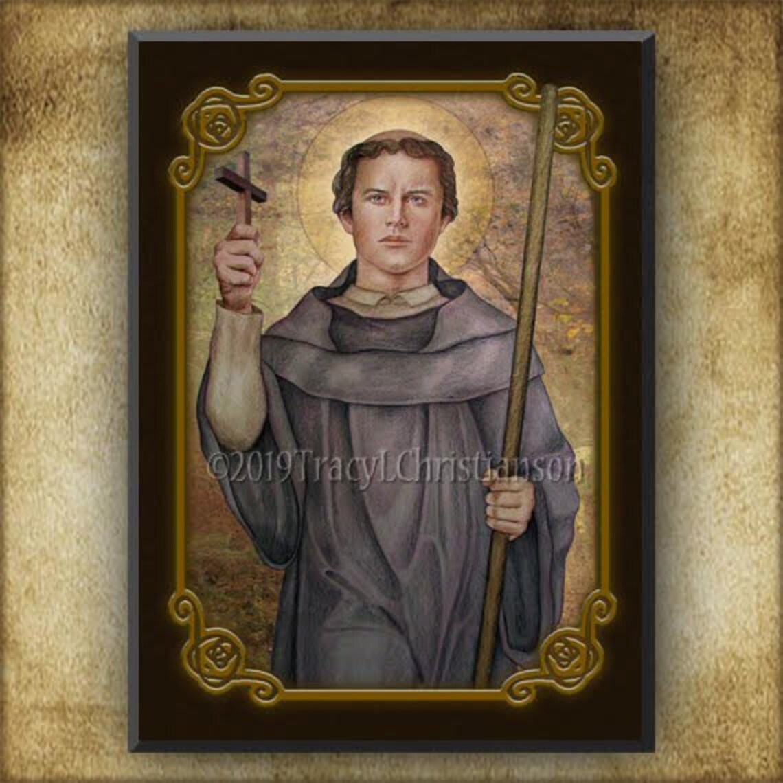 St. Magnus of Fussen Plaque & Holy Card GIFT SET, Patron of Against ...
