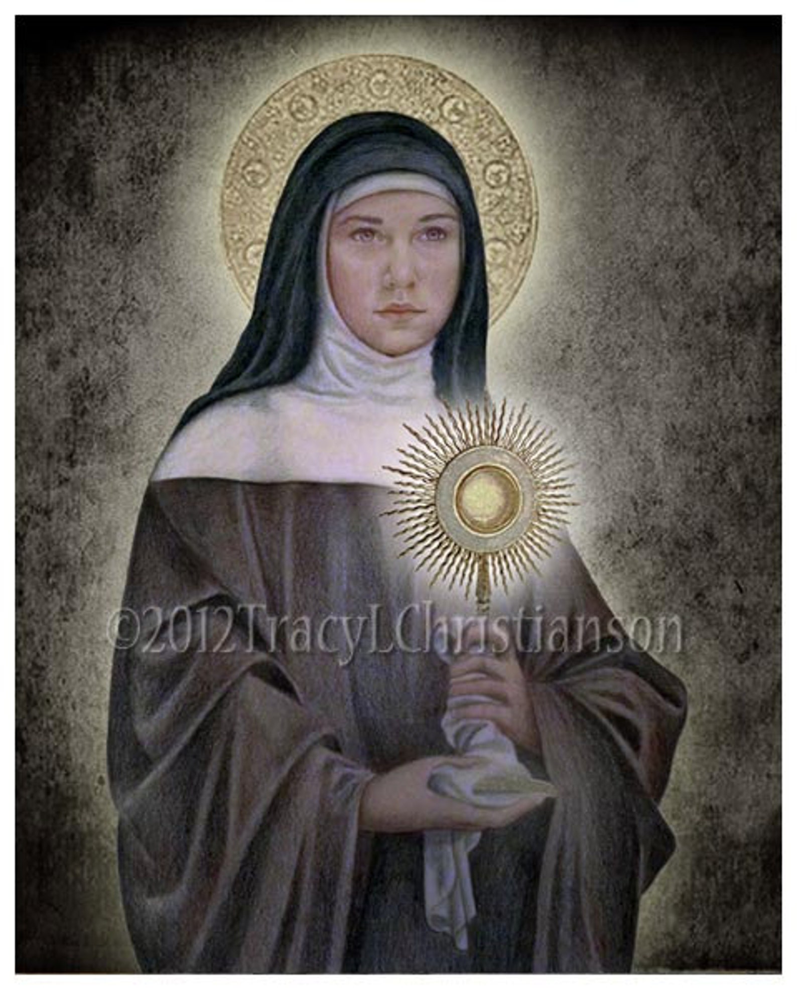 St. Clare of Assisi Catholic Fine Art Print - Etsy