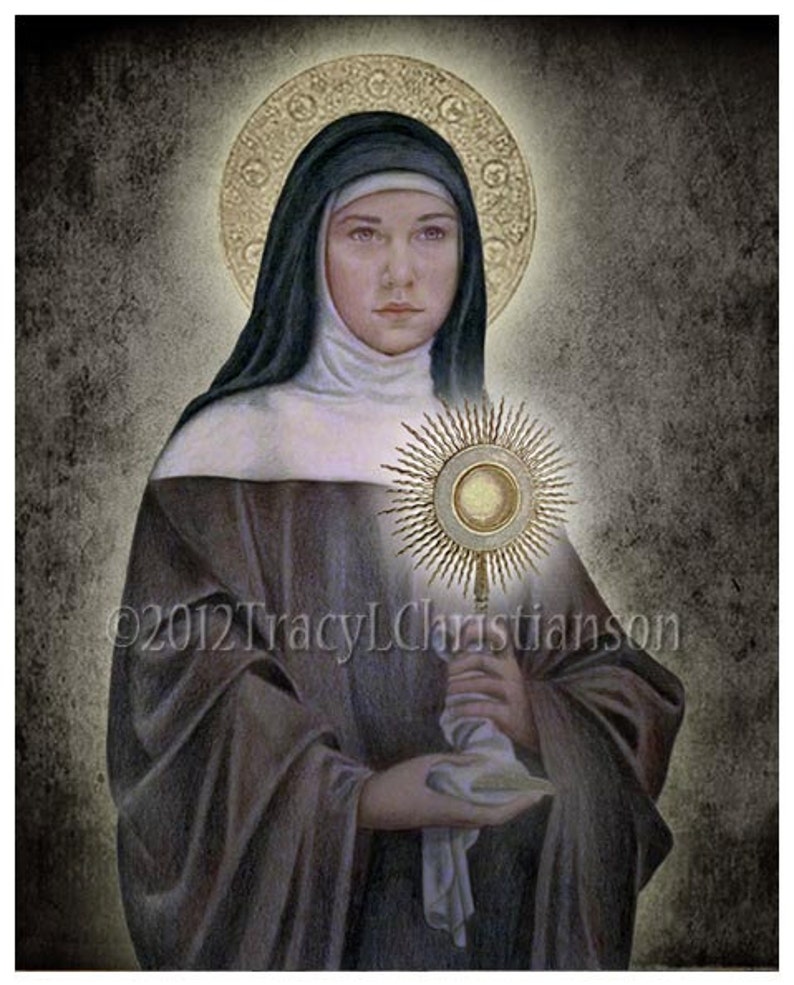 St. Clare of Assisi Catholic Fine Art Print - Etsy