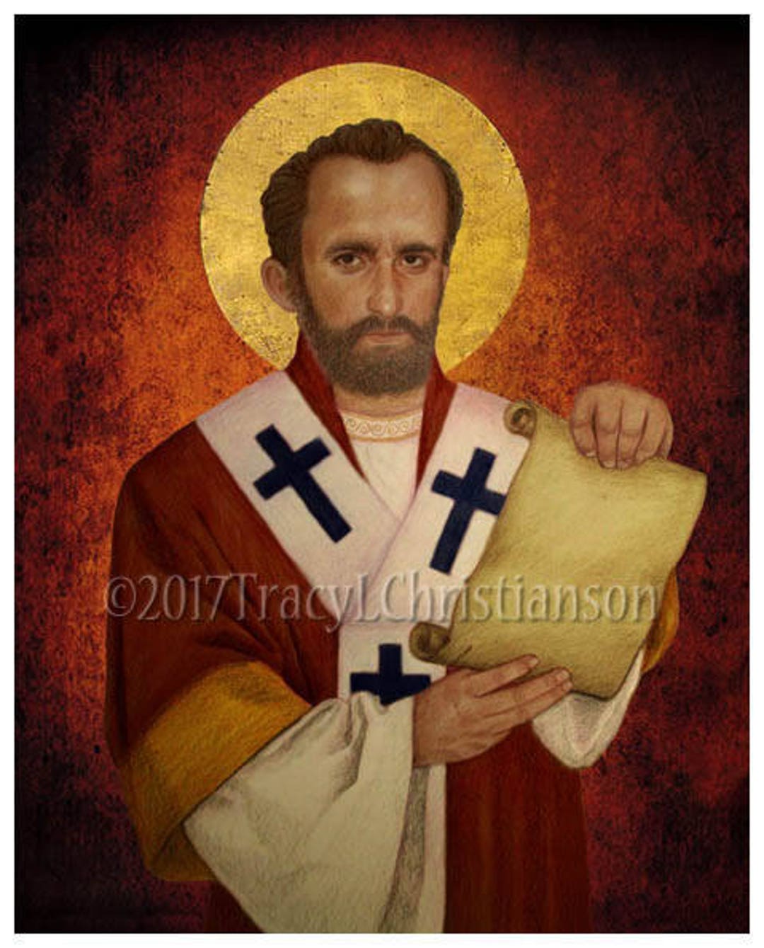 St. John Chrysostom Print, Catholic Fine Art, Doctor of the Church - Etsy