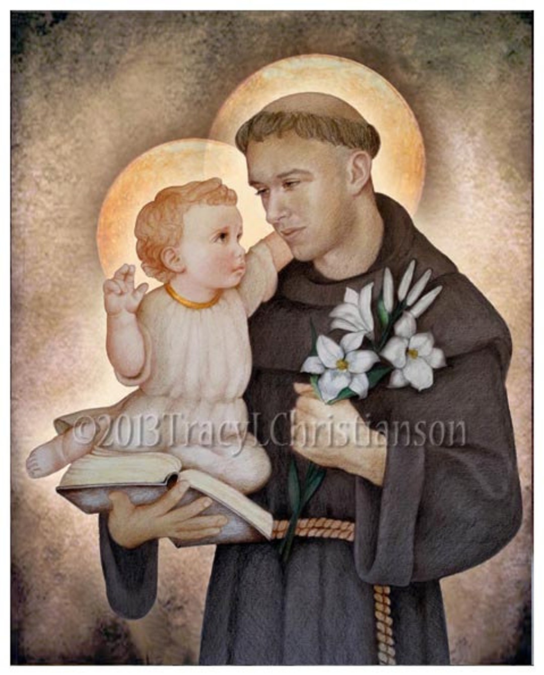 St. Anthony of Padua Art Print Catholic Patron Saint - Etsy