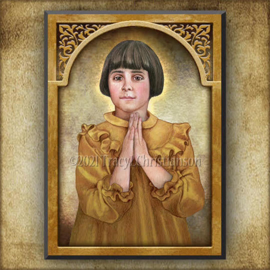 Antonietta Meo Wood Icon/plaque & Holy Card GIFT SET, Saint for ...