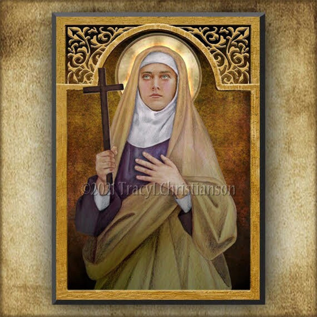 St. Lea of Rome Plaque & Holy Card Gift Set - Etsy
