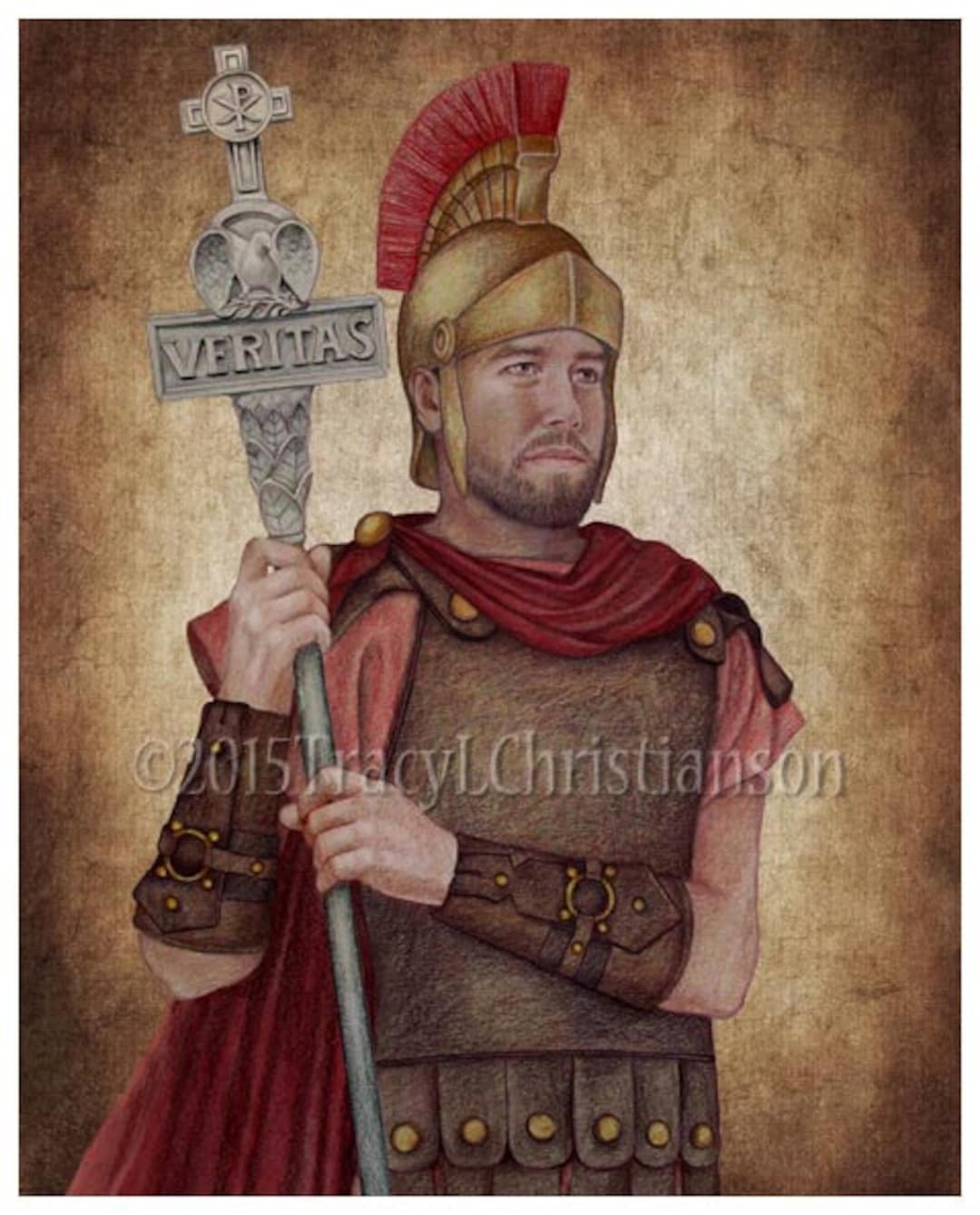 St. Adrian of Nicomedia Art Print, Catholic Patron Saint of Soldiers - Etsy