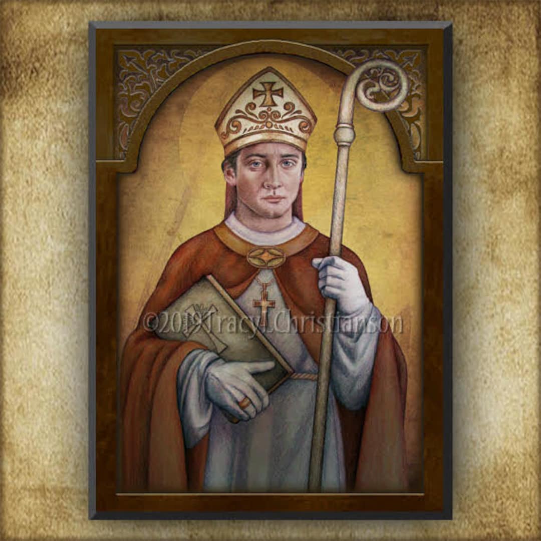 St. Thorlak Thorhallsson Plaque & Holy Card GIFT SET, Patron Saint ...