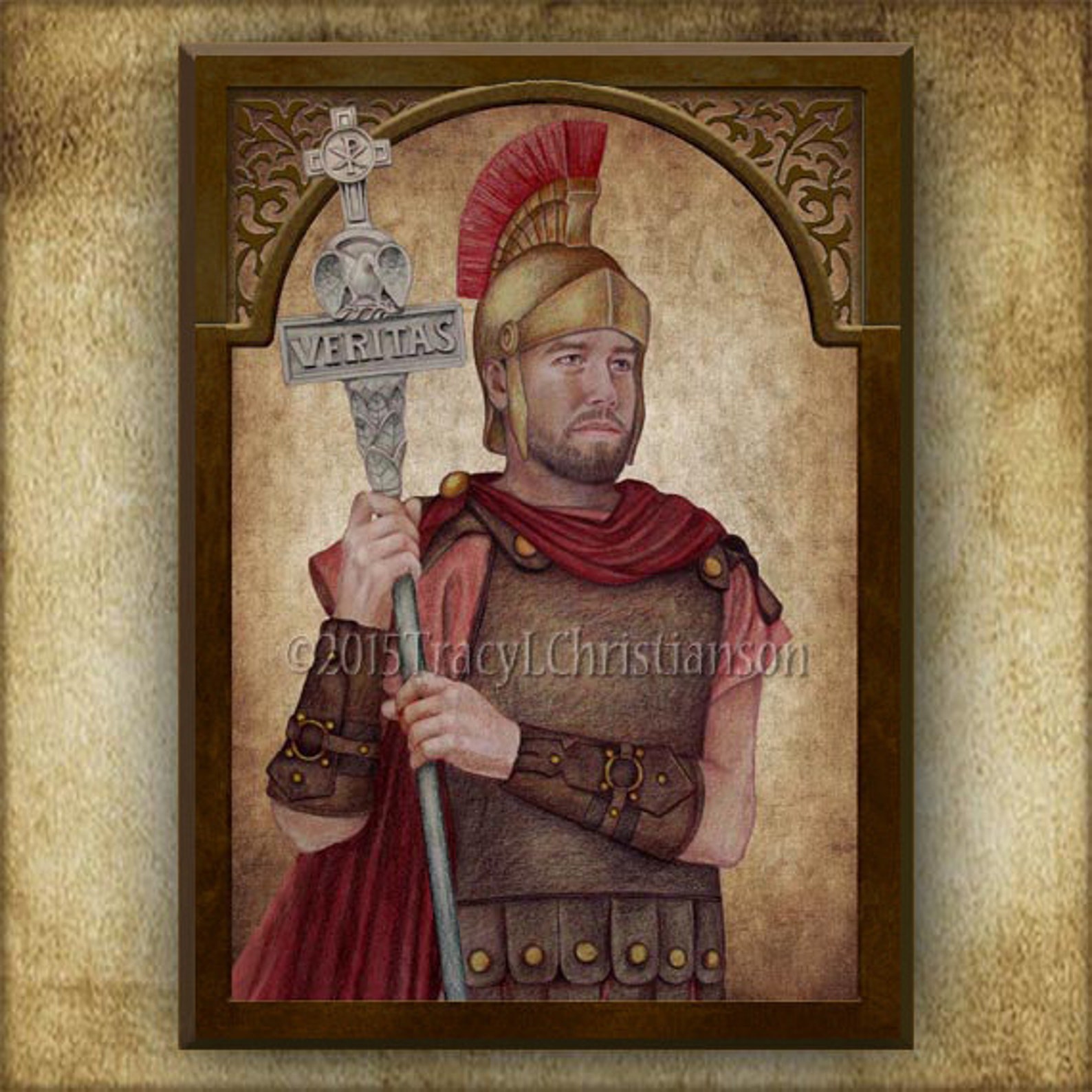 St. Adrian of Nicomedia Wood Icon & Holy Card GIFT SET Patron | Etsy
