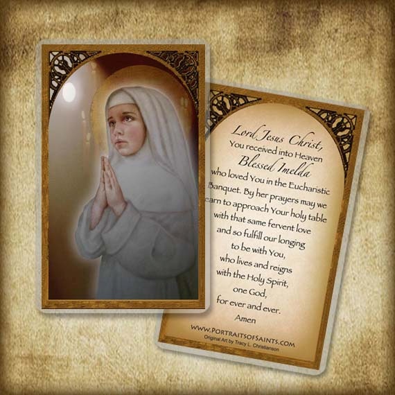 Bl. Imelda Lambertini Holy Card Prayer for 1st Holy Communion - Etsy