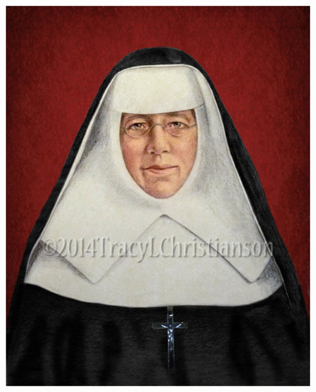 St. Katharine Drexel Art Print, Catholic Patron Saint of Racial Justice ...