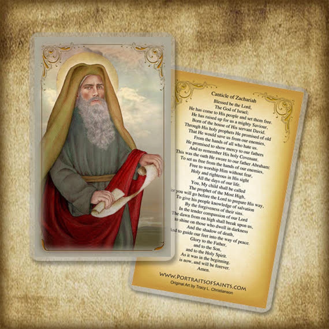 St. Zachariah Holy Card, Catholic Prayer Card - Etsy