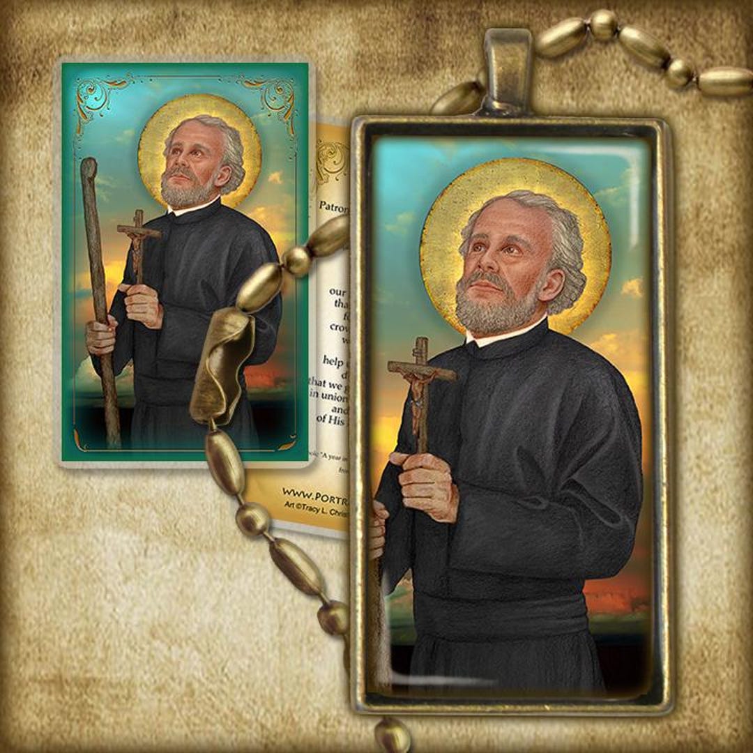 St. Andrew Bobola Pendant and Holy Card GIFT SET, - Etsy