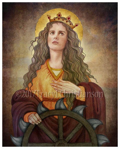 St. Catherine of Alexandria, Catholic Art Print - Etsy