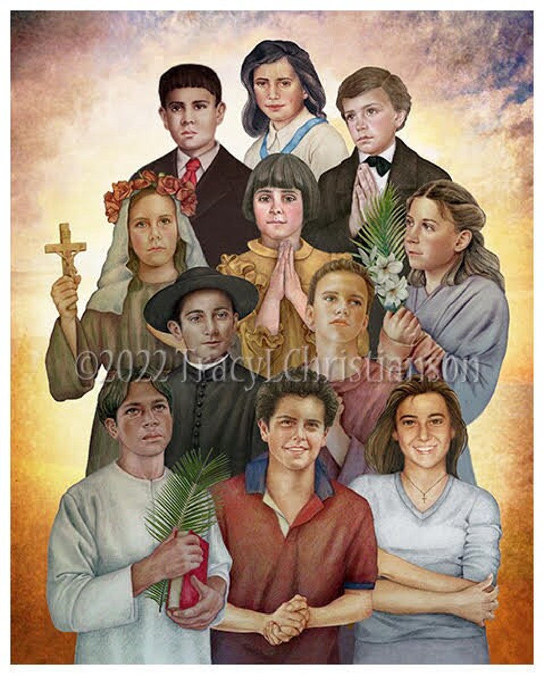 Holy Teenagers, Catholic Fine Art Print/picture - Etsy