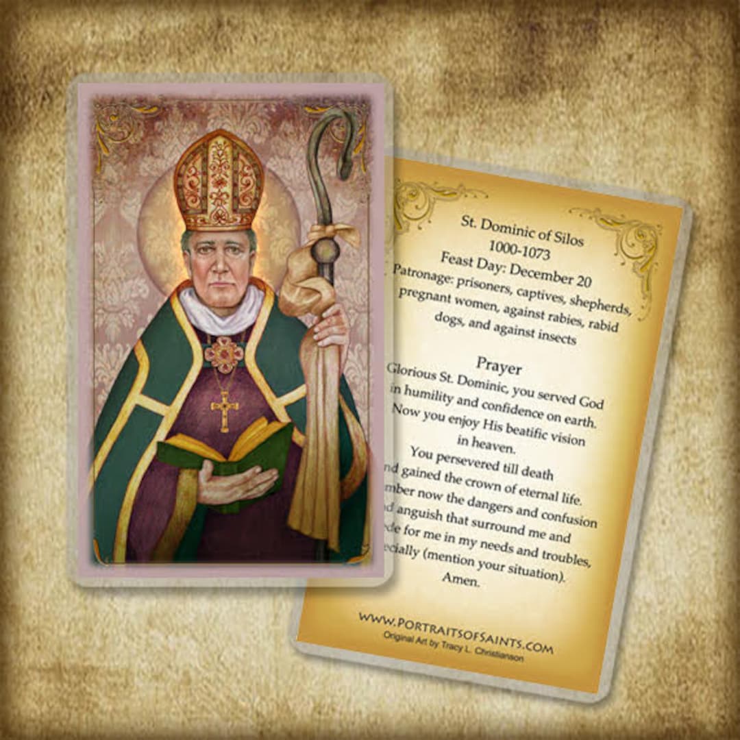 St. Dominic of Silos Holy Card/prayer Card - Etsy