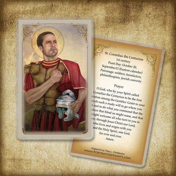 St. Cornelius the Centurion Holy Card/prayer Card | Etsy