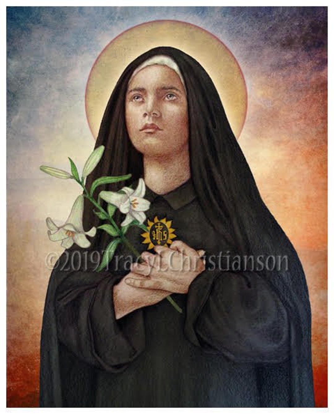 St. Mariana De Jesus De Paredes Art Print, Catholic Patron Saint of ...