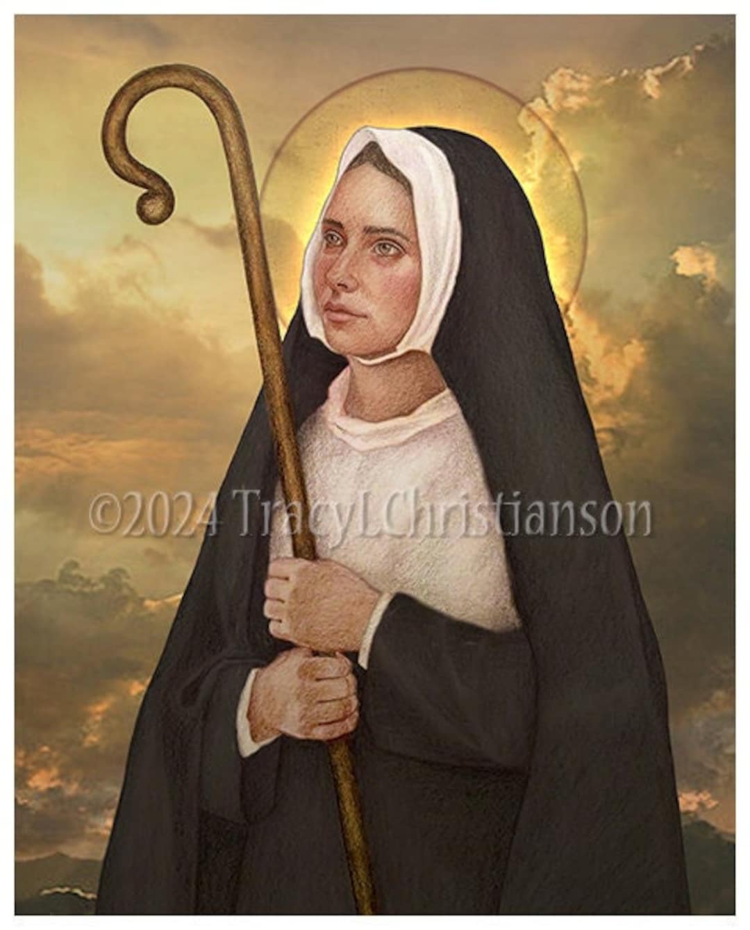 St. Samantha of Clonbroney Art Print/picture, Catholic Patron Saint of ...