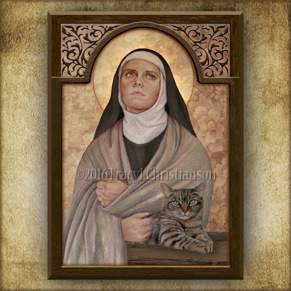 Saint Julian And Cat Necklace