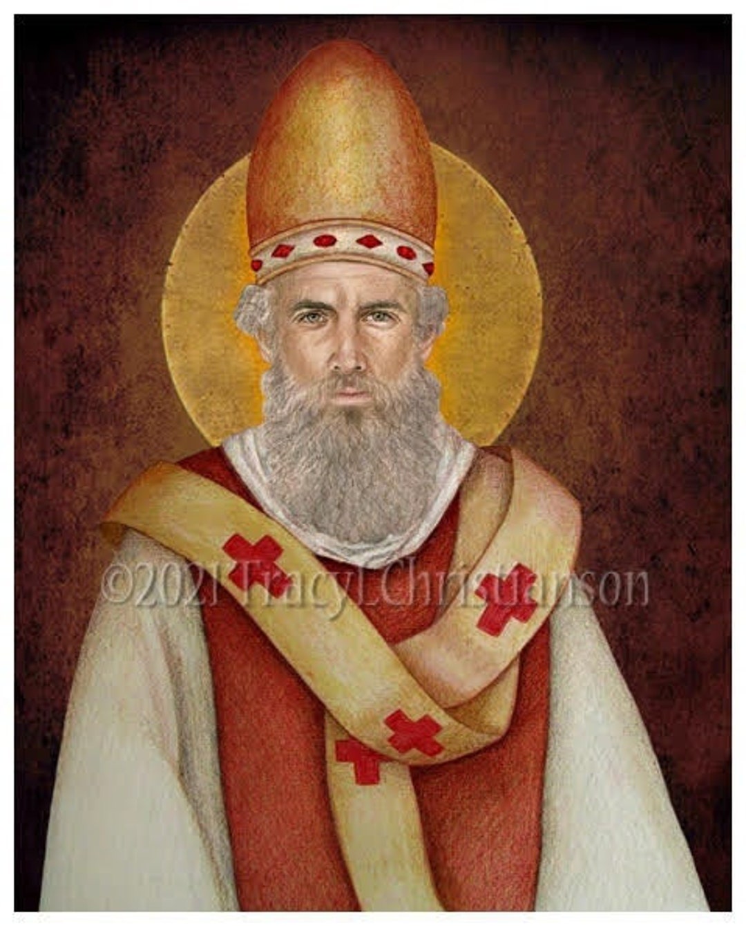 Pope St. Damasus I, Catholic Fine Art Print/picture - Etsy