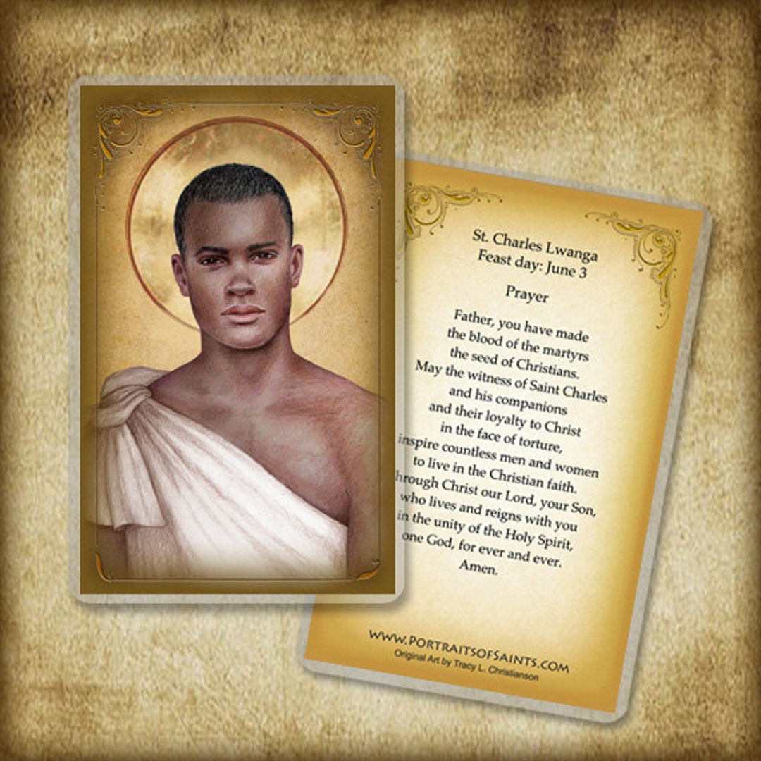 St. Charles Lwanga Prayer Card - Etsy